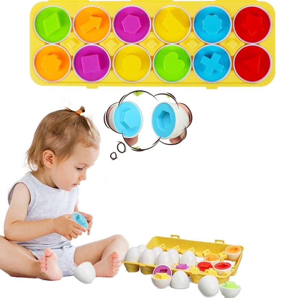 Äggformade pedagogiska leksaker för barn • Barn World