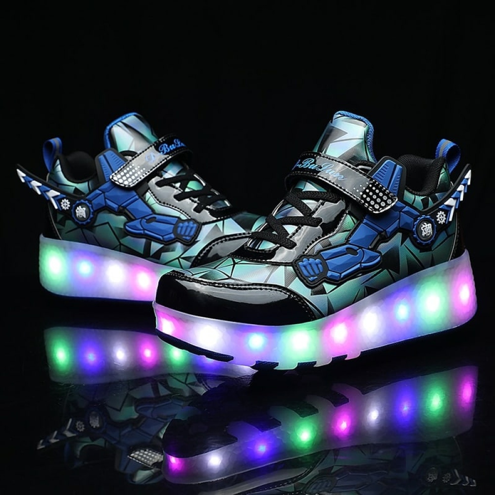 Belysta tvåhjuliga träningsskor för barn • Barn World