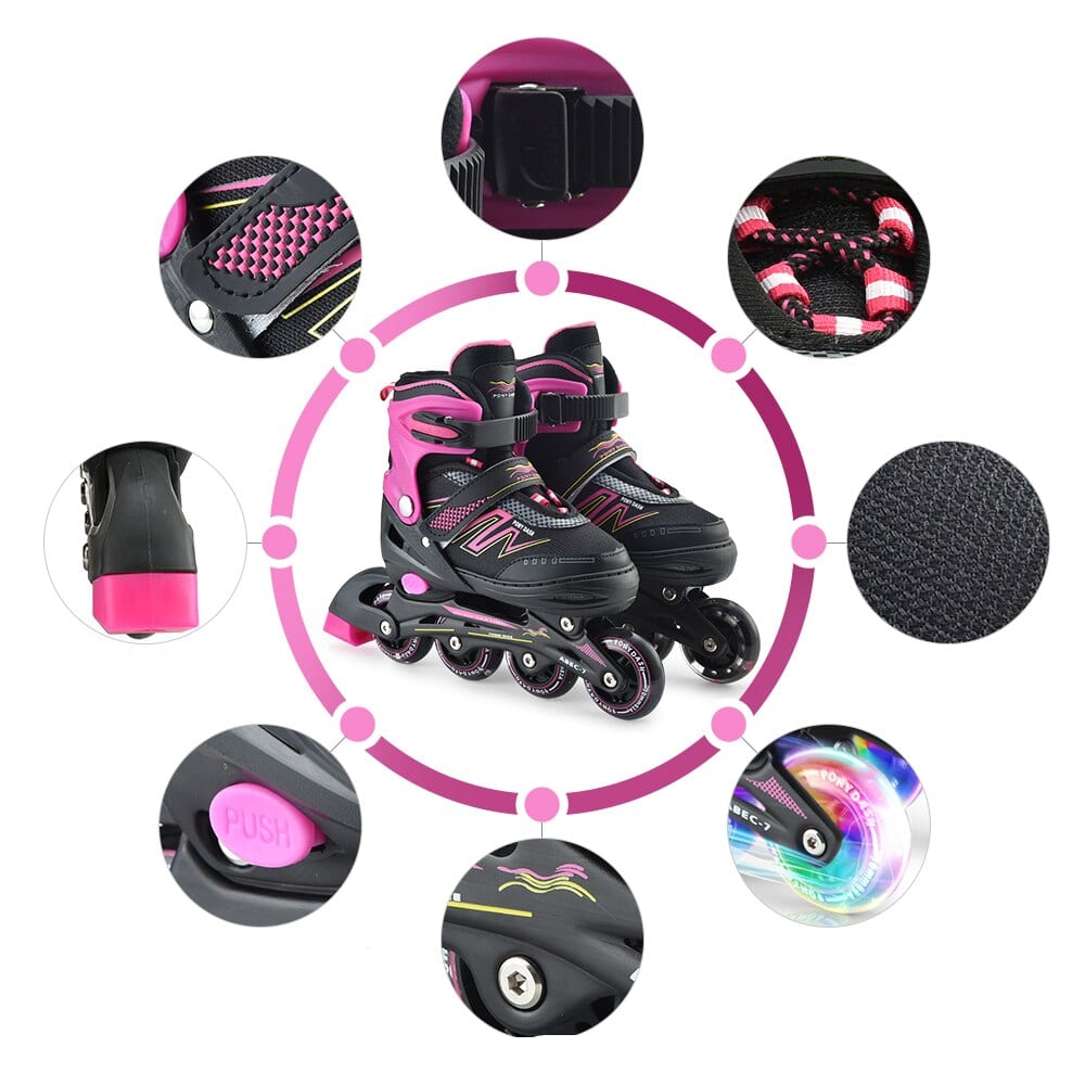 Justerbara inline-skridskor för barn • Barn World