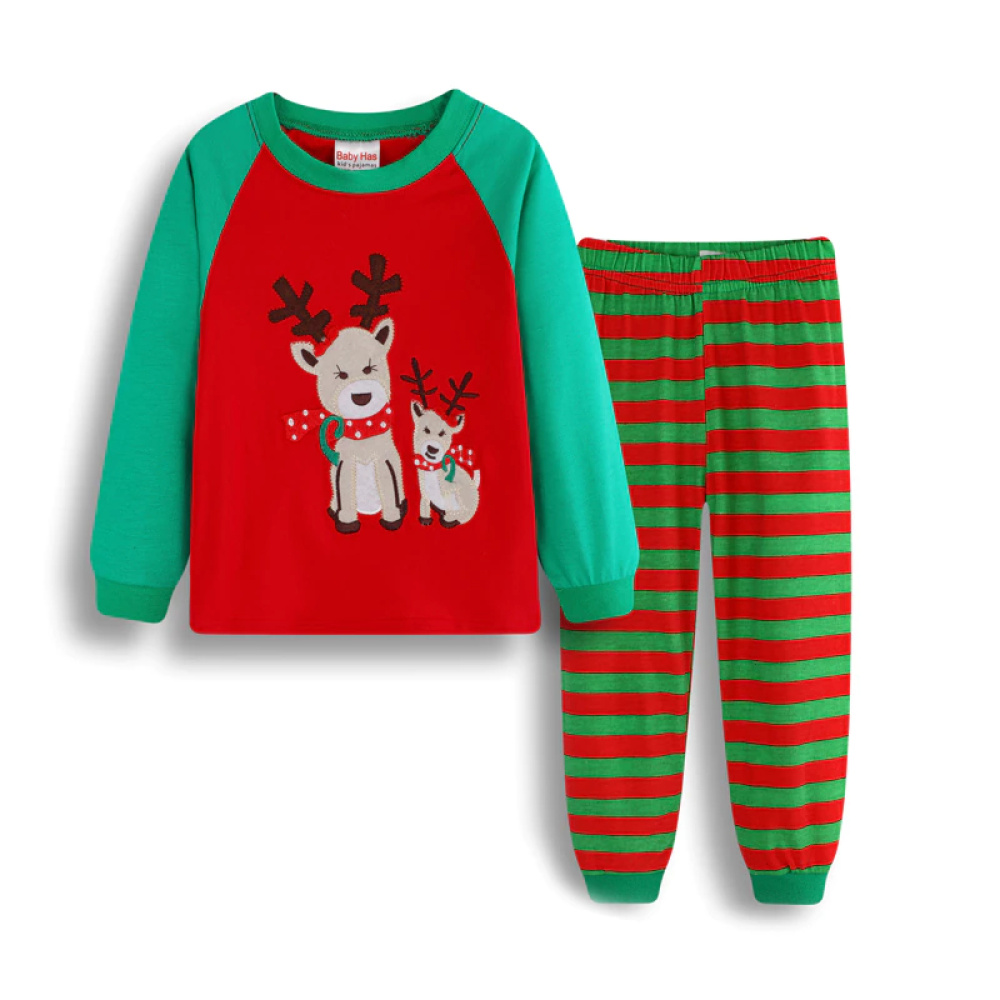 Julpyjamas med renar för barn • Barn World