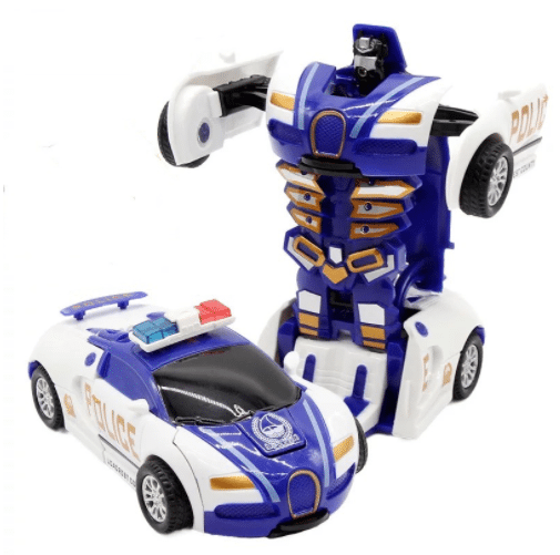 Transformers polisbil och robotleksak för barn • Barn World