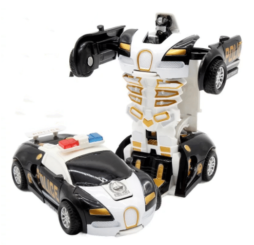 Transformers polisbil och robotleksak för barn • Barn World
